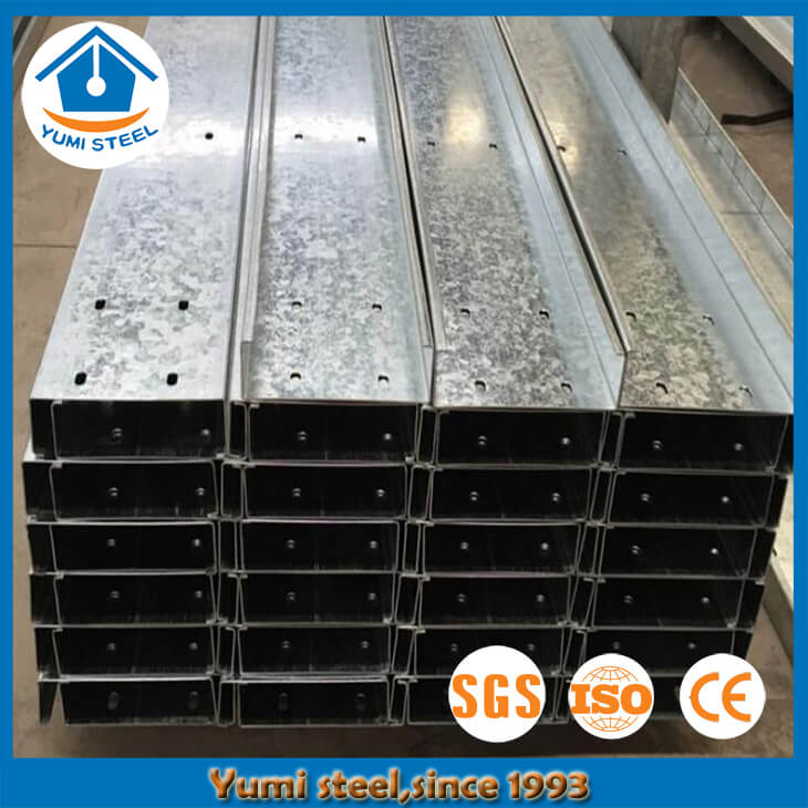 High-strength C100 Purlin Steel Frames for Steel Shed - Buy C Section ...