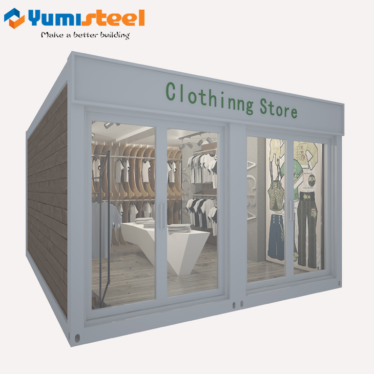 Fashionable Prefab Container House for Store - Buy small prefab ...