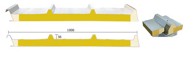 50mm Structural PIR/PUR Sealing Rockwool Roof Sandwich Panels - Buy ...